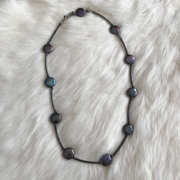 Jewelry | Metallic Purple Necklace | Poshmark